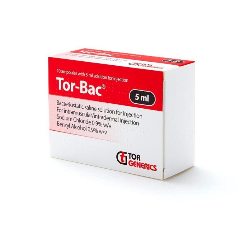 Tor-Bac Saline Solution For Injection (5x5ml) – Revolve Medicare